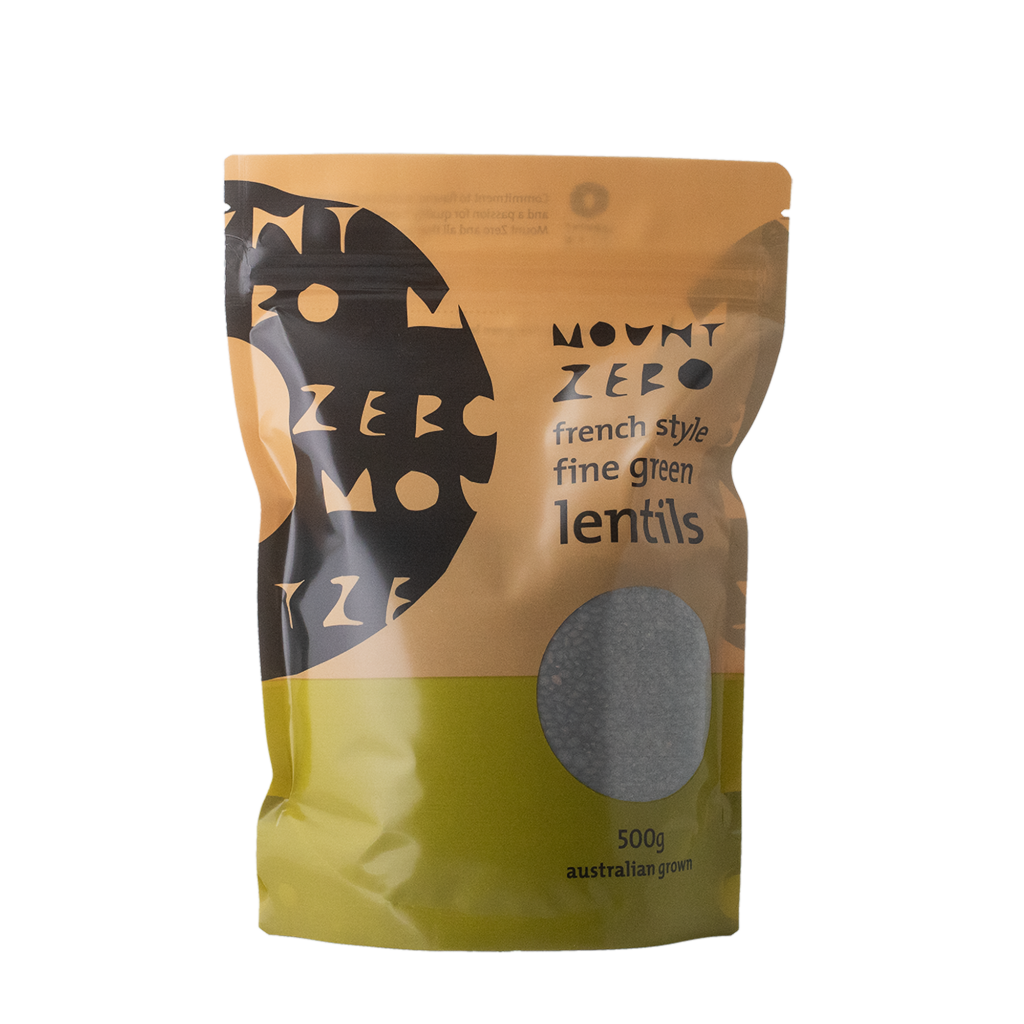 Mt Zero Green Lentils Pouch 500g - The Grocer