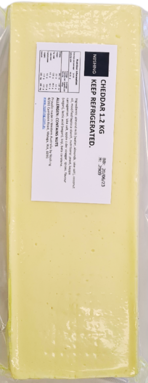 Noshing Vegan Cheddar 1.2kg - The Grocer
